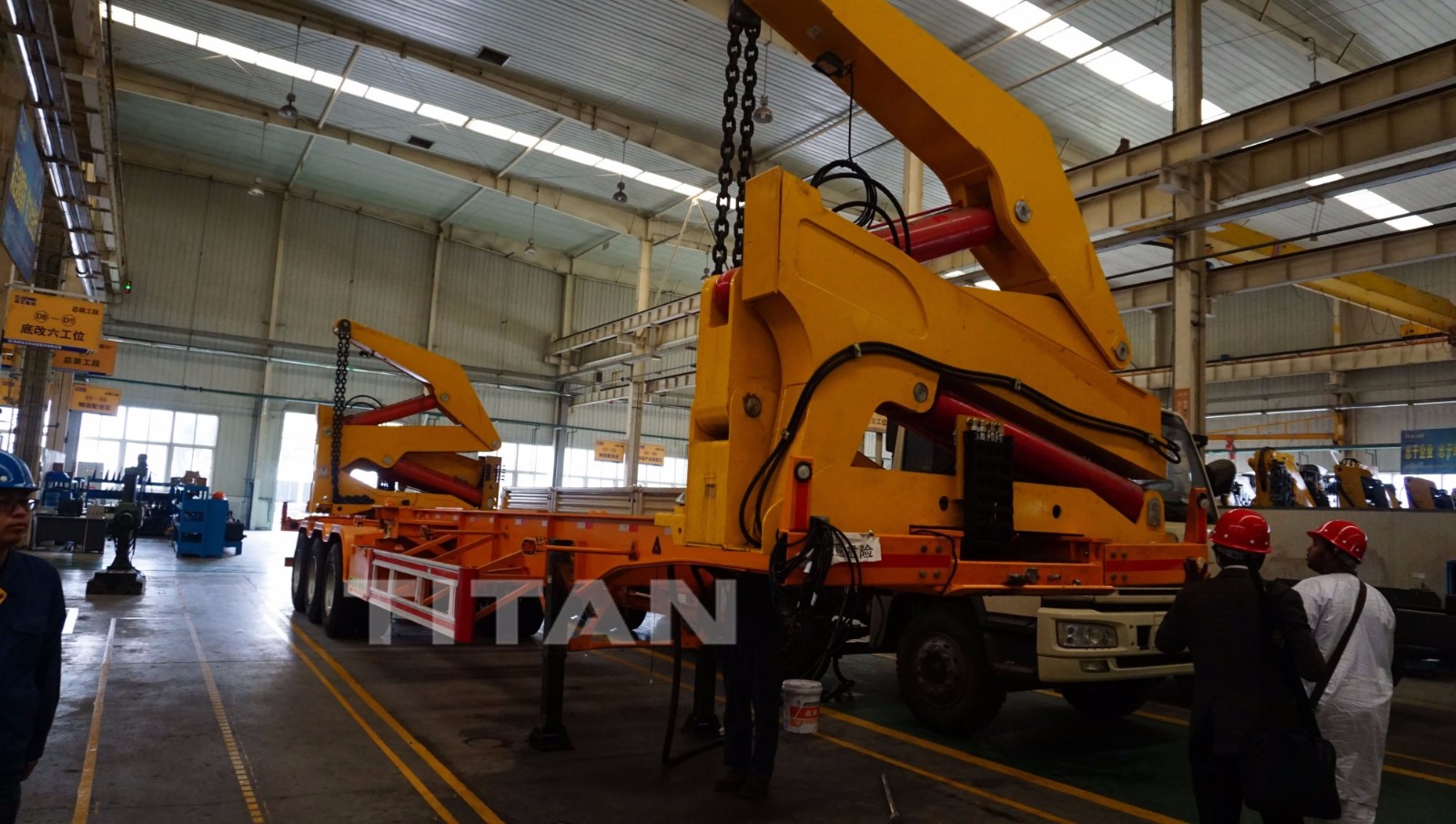 20ft 40ft container side loader sideloaders side loader trailer self ...