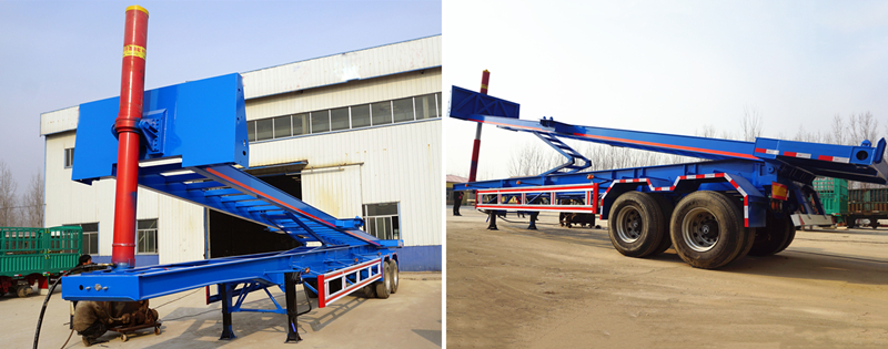 Different types of 2 axle 40ft container chassis