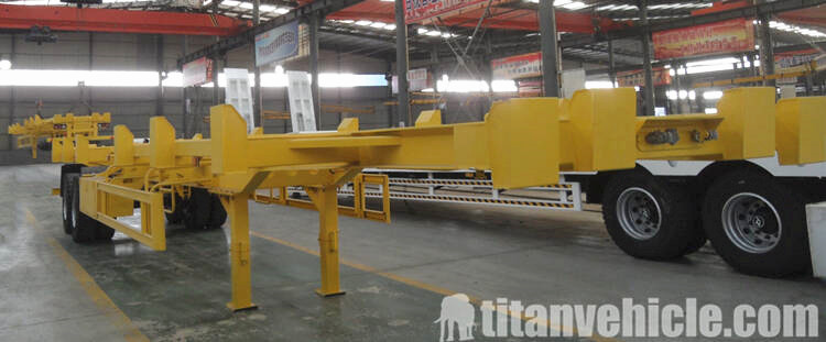 2 axle 40ft container port terminal trailer for sale in Tanzania