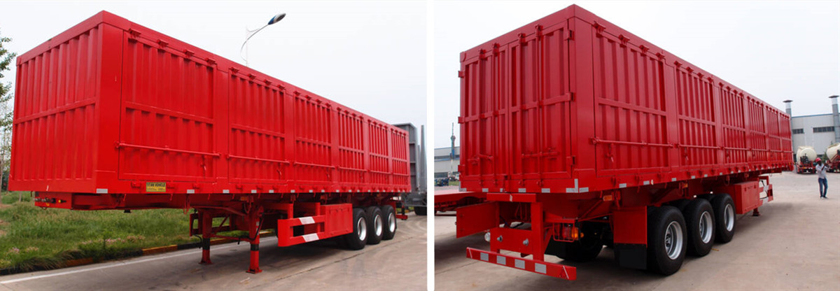 3 axle enclosed dry van box semi trailer for sale in Malawi