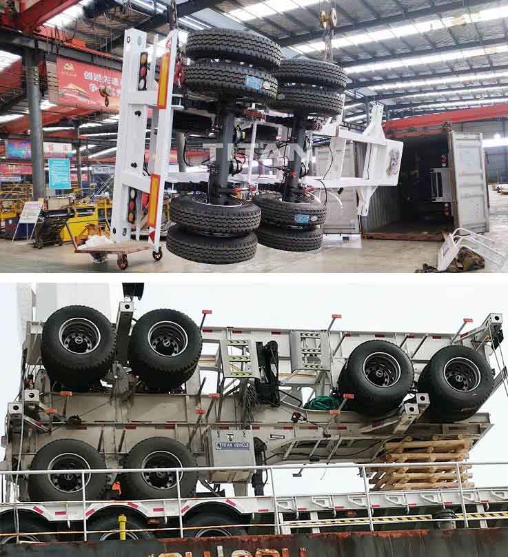 2 Axle 20ft Skeletal Trailer for Sale in Mozambique Beira - TITAN Vehicle