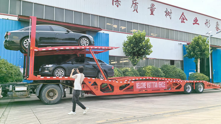 2 Axle Car Carrier Trailer for Sale Price in Mexico