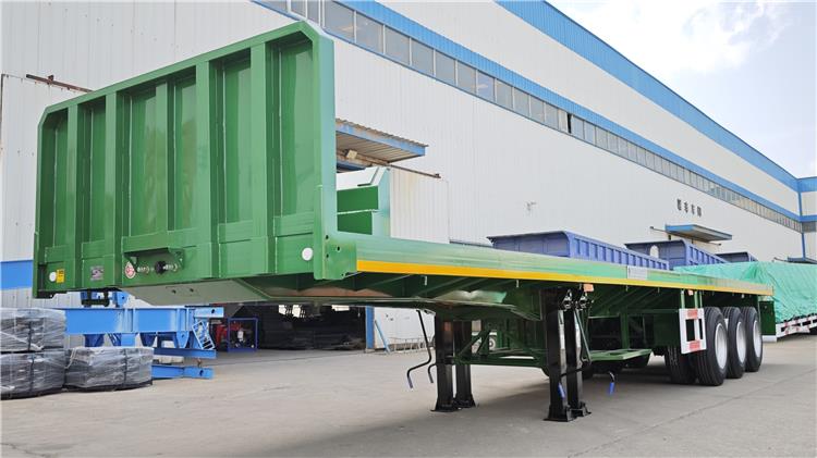 Tri Axle Flatbed Container Trailer for Sale In Saudi Arabia