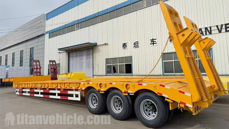 Tri Axle Drop Deck Trailer for Sale in Tanzania