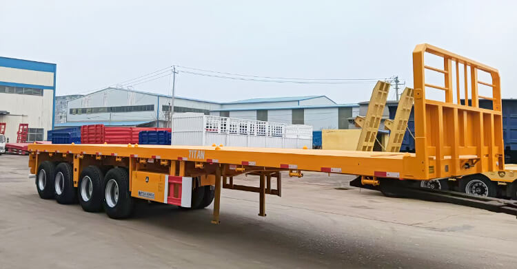 4 Axle Semi Flatbed Trailer for Sale in Zambia