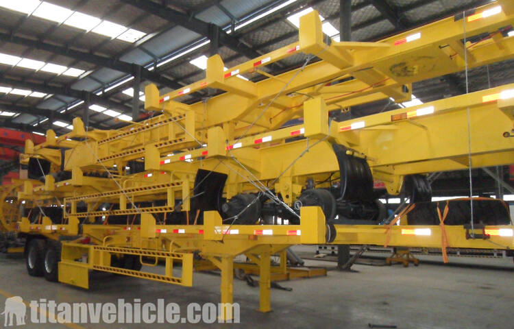 20/40Ft Container Terminal Trailer 2/3 axle for Tanzania