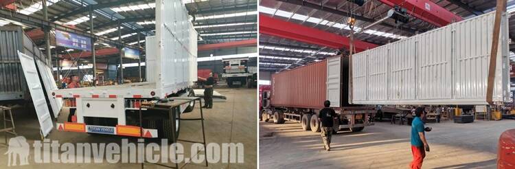3 Axle 40Ft Box Semi Trailer For Sale In Malawi