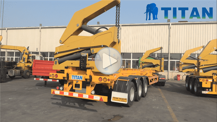 3 Axle 40Ft Container Side Lifter For Sale In Papua New Guinea