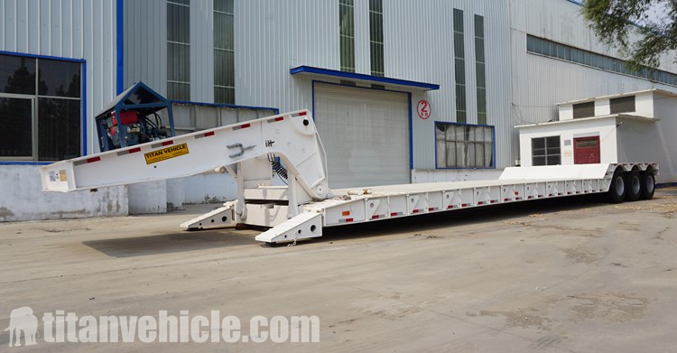 Tri Line 6 Axle 120T Removable Detachable Gooseneck Semi Trailer For ...
