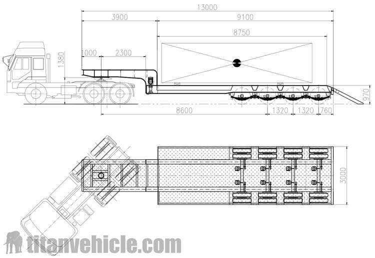 4 Axle 80Ton Lowbed Trailer for Sale In Nigeria