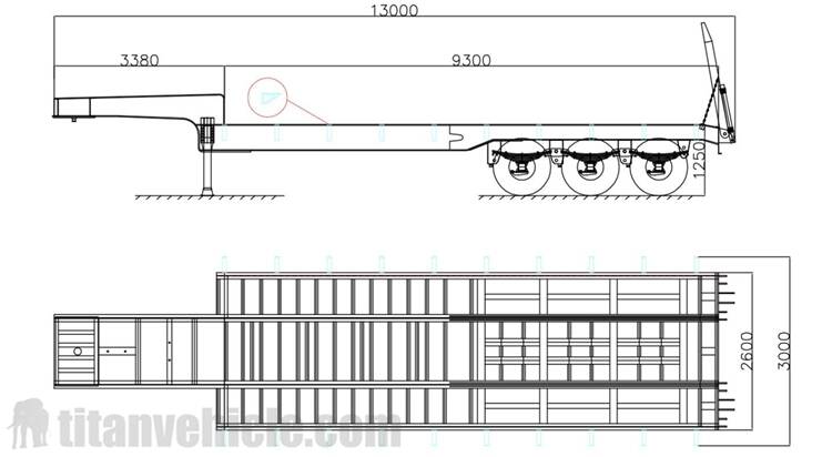 Types of Truck Trailers | 3 Axle 80T Low Loader Trailer For Sale In ...