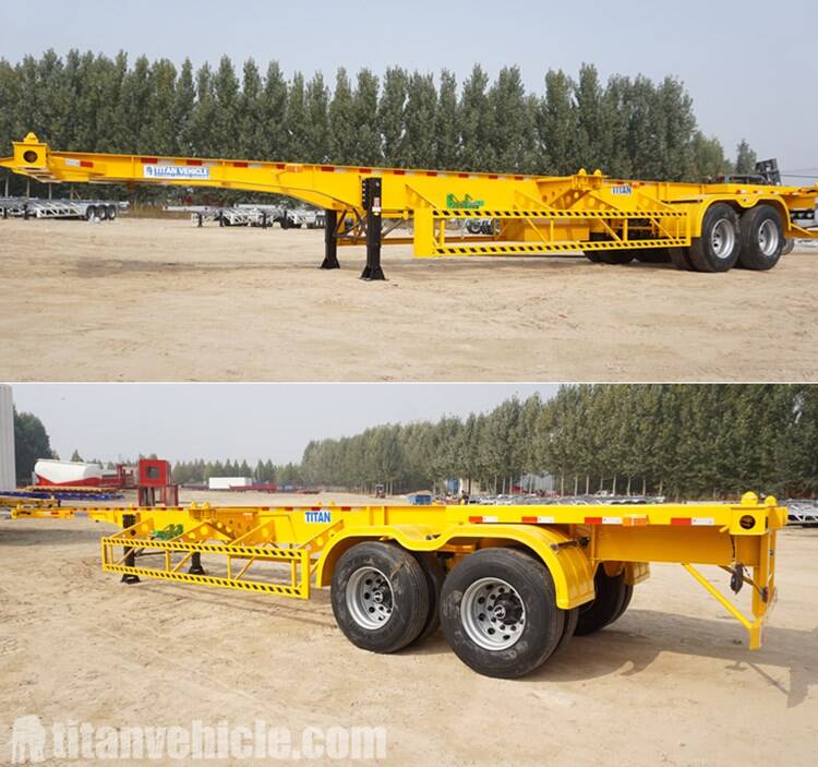 Trailer Price | 2 Axle Container Chassis Trailer for Sale in Malta