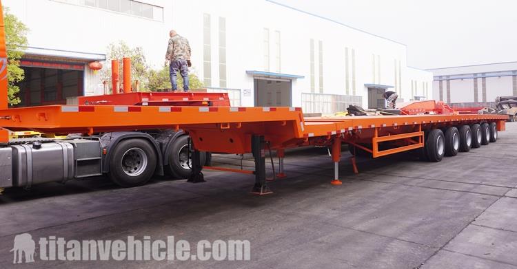 6 Axle Extendable Semi Trailer for Sale In Vietnam Danang