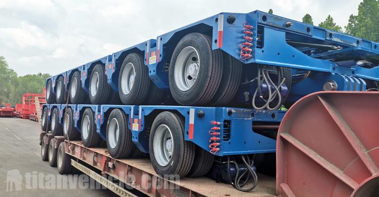 Hydraulic Axle Modular Trailer for Sale in Nigeria - TITAN Vehicle