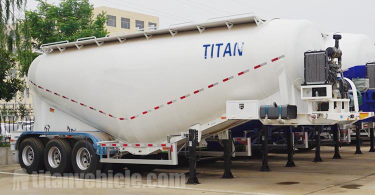 50 Ton Bulk Cement Tank Truck Trailer has shipped to Dominica