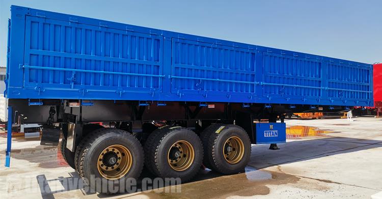 3 Axle 34 Ton Dropside Side Tipper Trailer for Sale In Burkina Faso ...
