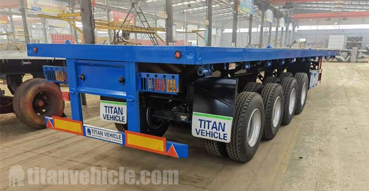 4 Axle 45Ft Flat Bed Trailer for Sale In Cote d'Ivoire