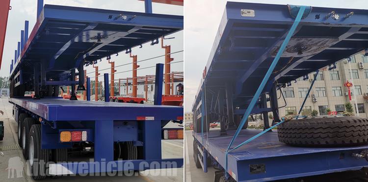 3 Axle 25M Extendable Flatbed Trailer will be sent to Chile