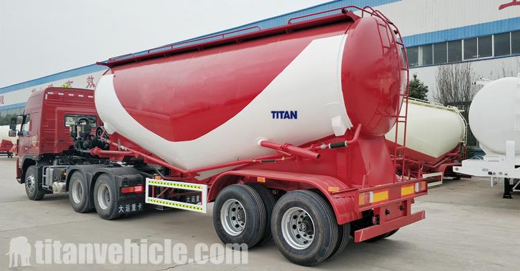 2 Axle 50 Ton Bulk Cement Tanker Trailer for Sale In Congo