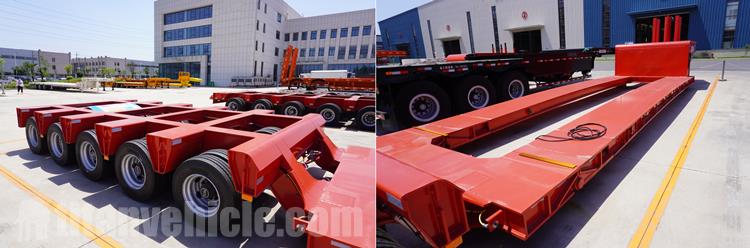 5 Line 10 Axle Extendable Semi Trailer will be sent to Nigeria