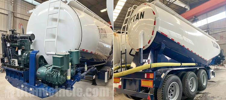 3 Axle 38m3 Dry Bulk Trailer will be sent to Ghana