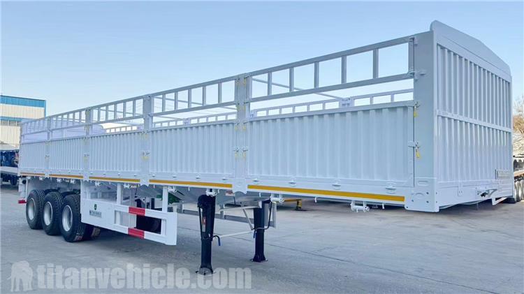 60 Ton Fence Cargo Truck Trailer for Sale In Tanzania