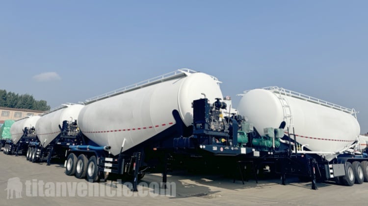 42 CBM Cement Tanker Trailer | Bulk Cement Tank Semi Trailer in Angola