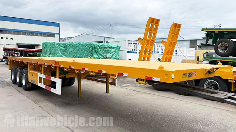 Tri Axle Flatbed Semi Trailer Manufacturers for Sale in Ghana