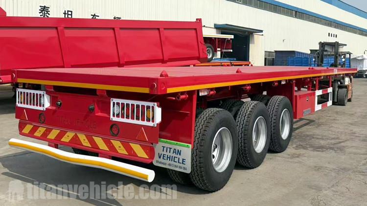 3 Axle 40 Foot Flatbed Tuck Trailer for Sale in Congo