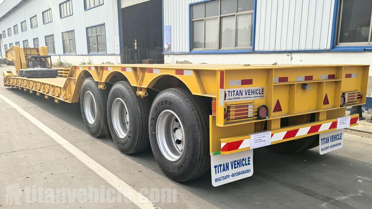 3 Axle 80 Ton RNG Lowboy Trailer for Sale in Indonesia