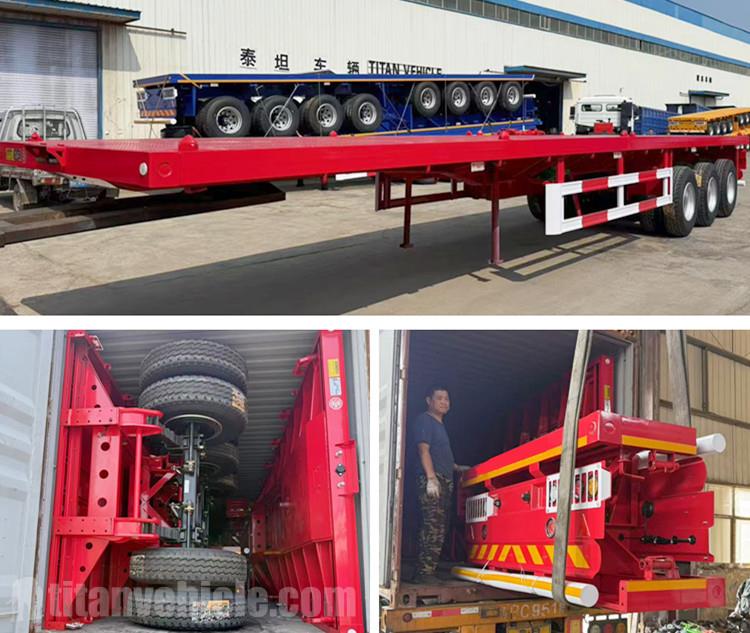 Tri Axle 40 Foot Flatbed Trailers for Sale in Togo