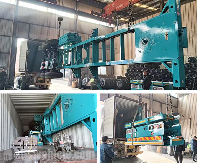 Tri Axle 40FT Container Chassis Trailer for Sale in Côte d'Ivoire