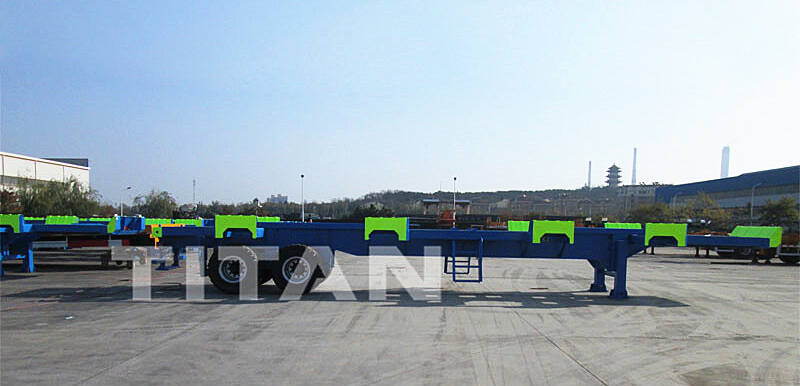 Semi Trucks And Trailers 40Ft Skeletal Transport For Sale