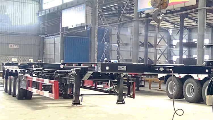 4 Axle Container Chassis Trailer for Sale in Ghana