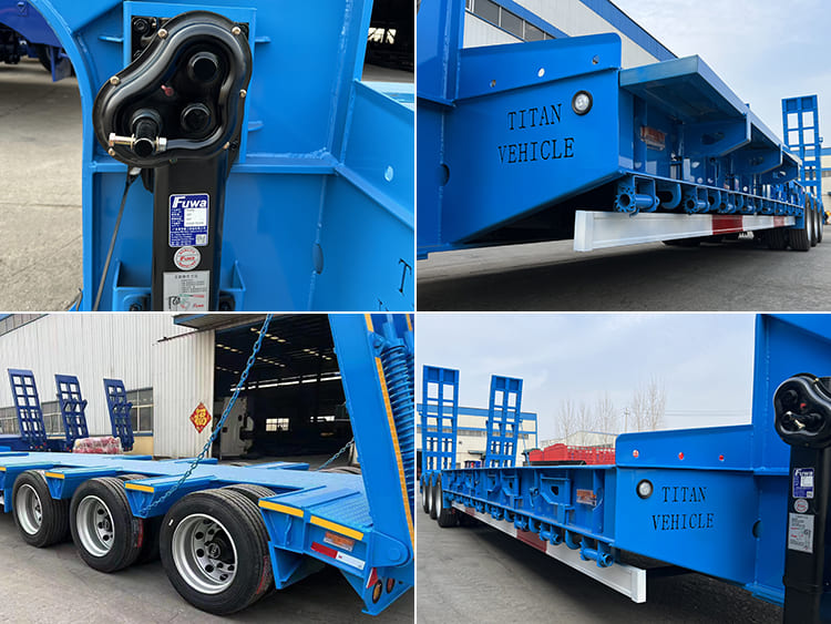 3 Axle Low Bed Container Trailer for Sale in Tanzania