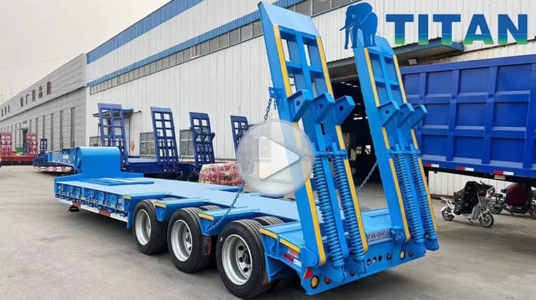 3 Axle Low Bed Container Trailer for Sale in Tanzania