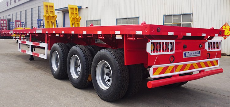 40Ft Truck Flatbed Tri Axle Trailer for Sale Price