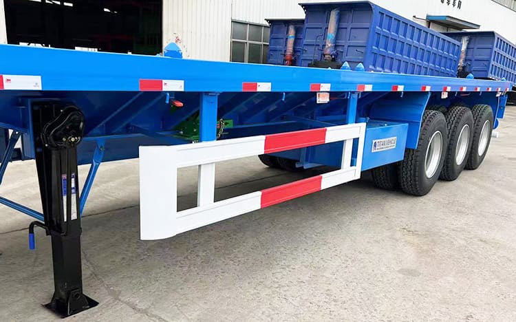 3 Axle Flatbed 40 Ft Trailer for Sale Price