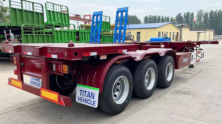 40 Foot Container Chassis Price | New Tri Axle Intermodal Container ...