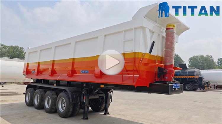 4 Axle 40 Cubic Tipper Semi Trailer for Sale In Cameroon