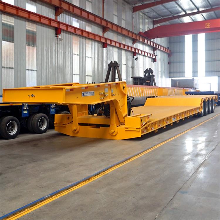 2024 New 4 Axle 100 Ton Low Bed Trailer for Sale - TITAN Vehicle