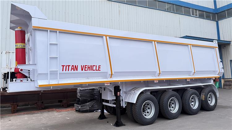 4 Axle 100 Ton Tipper Semi Trailer for Sale Mexico