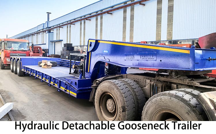 Tri Axle 100 Ton Removable Gooseneck Trailer | RGN Lowboy Trailer Cost ...
