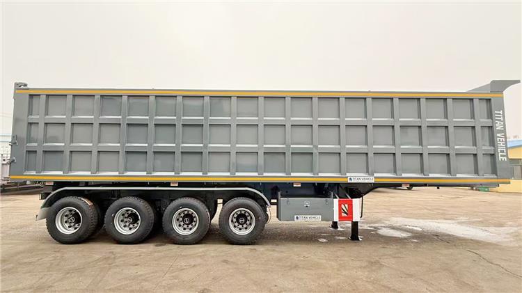4 Axle 40CBM Semi Tipper Tipping Trailer for Sale Price In Dar es ...