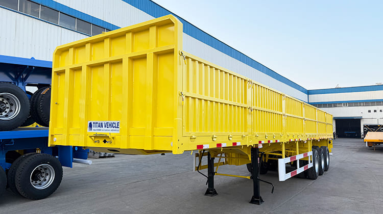 Tri Axle Flatbed Dropside Board Semi Trailer for Sale in Zimbabwe