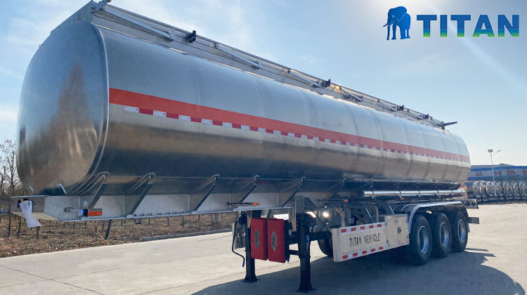 Aluminum Diesel Fuel Tanker Trailer for Sale in Guyana
