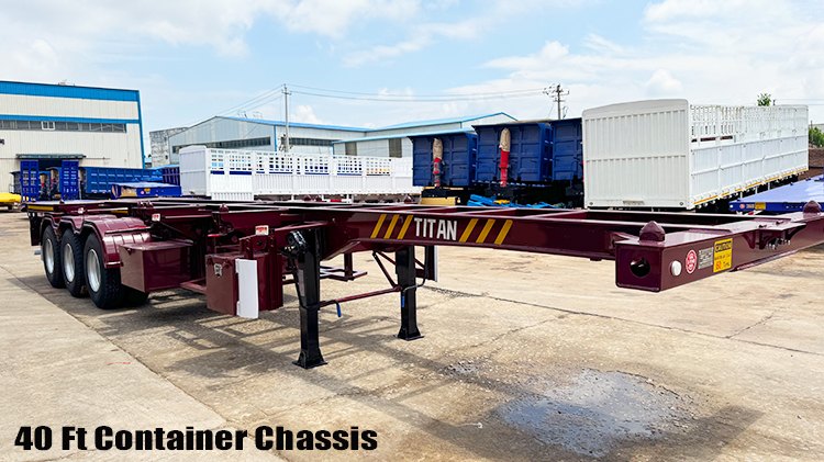 Tri Axle 40 Foot Container Chassis Trailer for Sale in Guyana