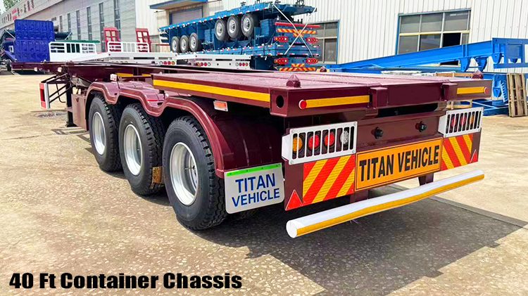 Tri Axle 40 Foot Container Chassis Trailer for Sale in Guyana