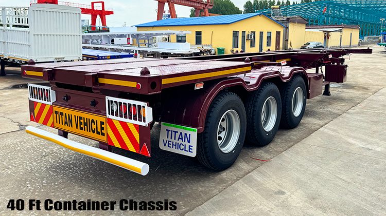 Tri Axle 40 Foot Container Chassis Trailer for Sale in Guyana