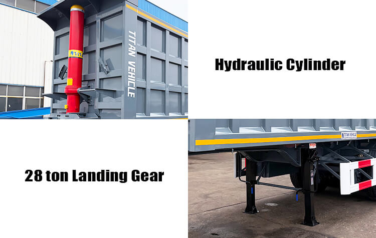 4 Axle End Dump Trailer for Sale | Dump Truck Trailer in Guyana